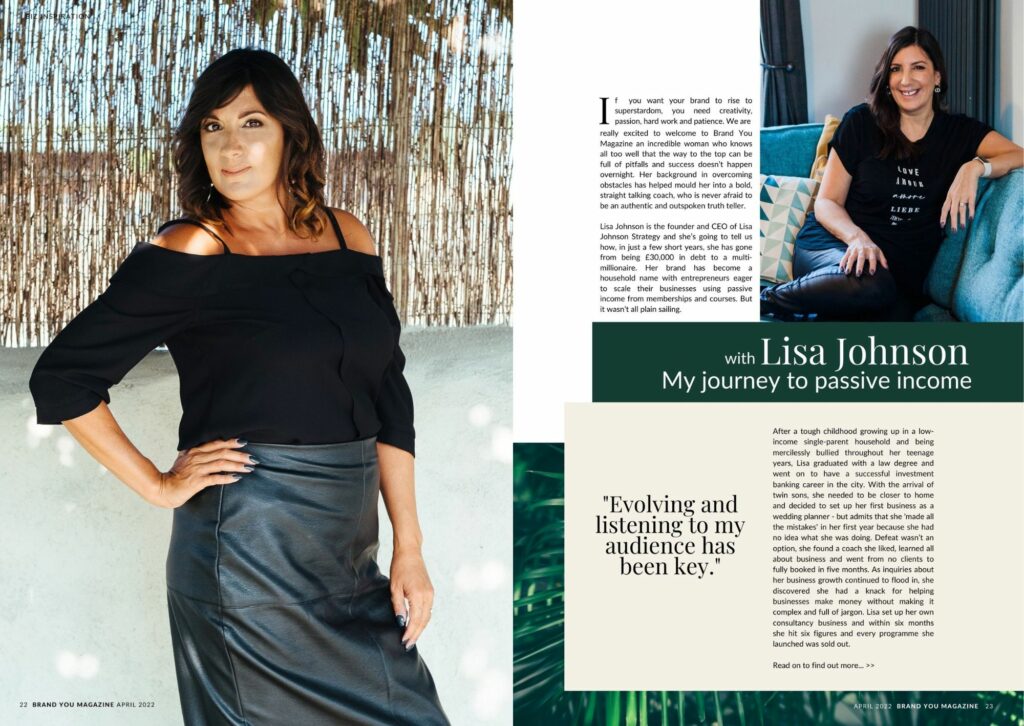 "My Journey to Passive Income" interview with Lisa Johnson - Brand You ...